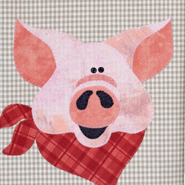 Pig Applique - Etsy