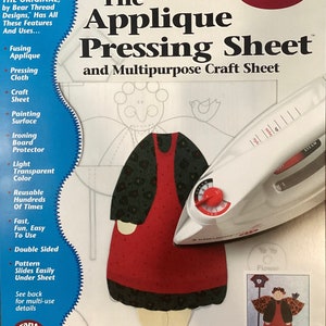 Applique Pressing Sheet 13" X 17" Non-stick Fabric Sheet - Etsy