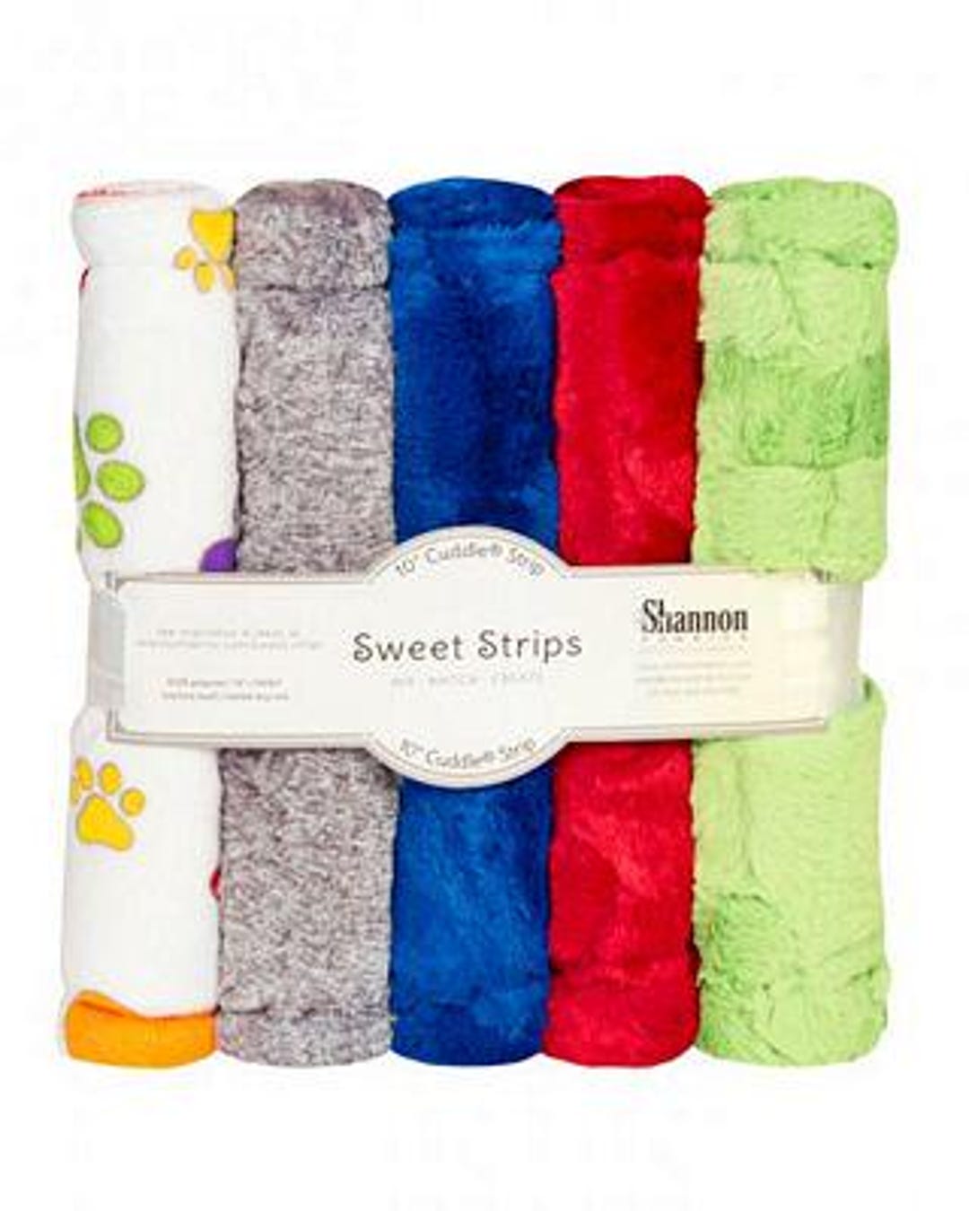 RAINBOW Sweet Strips Quilt Kit by Shannon Fabrics - Precut Minky ...
