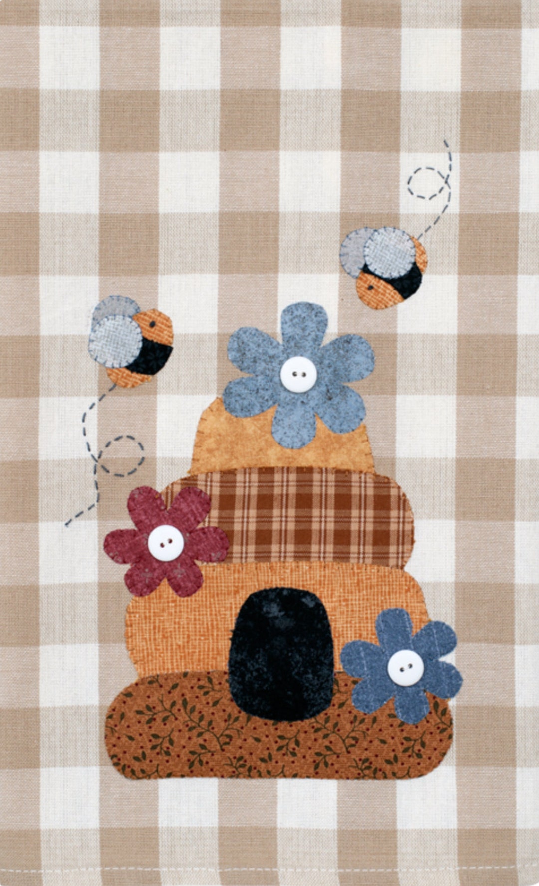 Beehive is a Patternlet From the Wooden Bear. It is an Applique Pattern ...