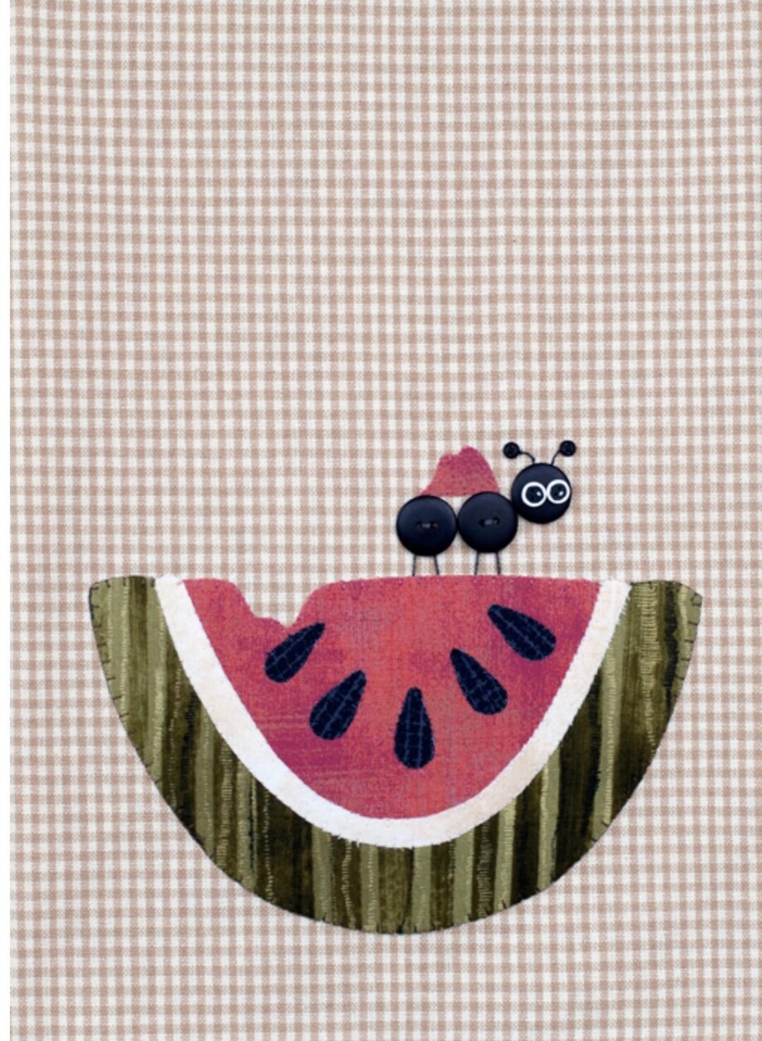 Watermelon is a Patternlet From the Wooden Bear. It is Applique Pattern That is Quick and Easy ...