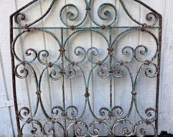 Antique Wrought Iron Arched Window Grate - Etsy