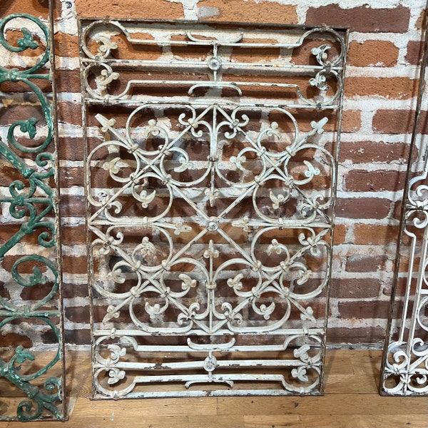 Antique Wrought Iron Window Frame - Etsy