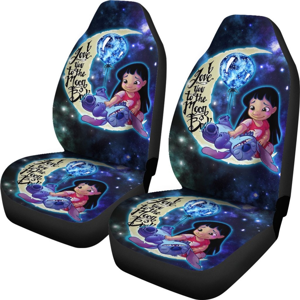 Galaxy Lilo And Stitch 3D Print Auto Car Seat Cover, Lilo And Stich ...