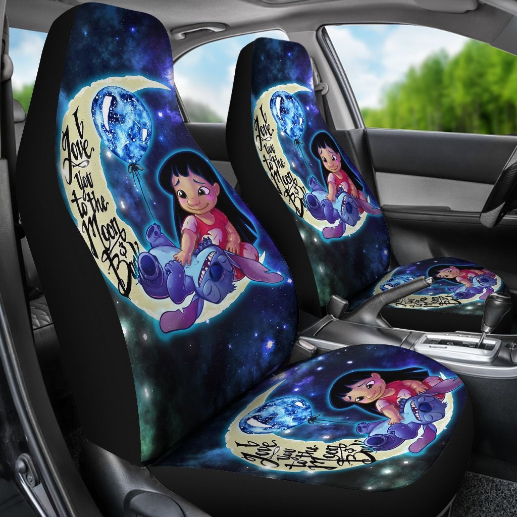 Galaxy Lilo And Stitch 3D Print Auto Car Seat Cover, Lilo And Stich ...