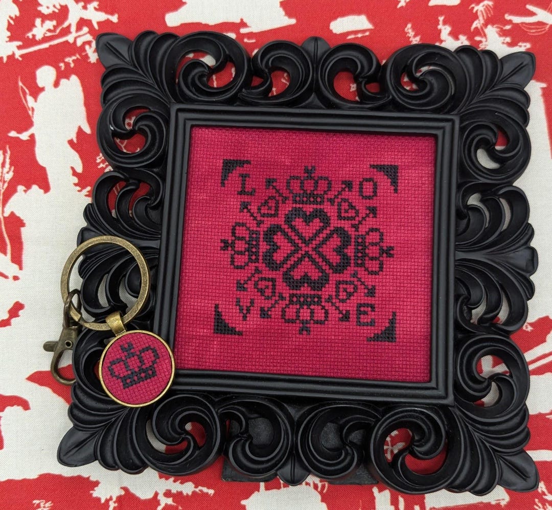 Tokens of Love - Cross Stitch PDF Pattern - Valentines - Etsy