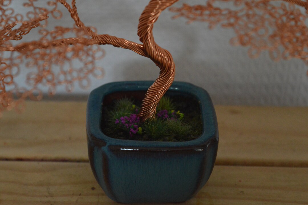 Small Copper Bonsai Tree - Etsy