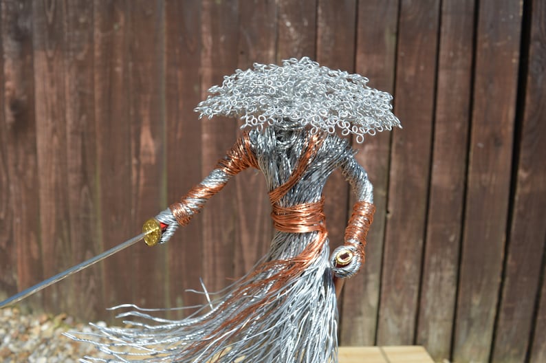 Straw Hat Samurai Warrior Statue - Etsy