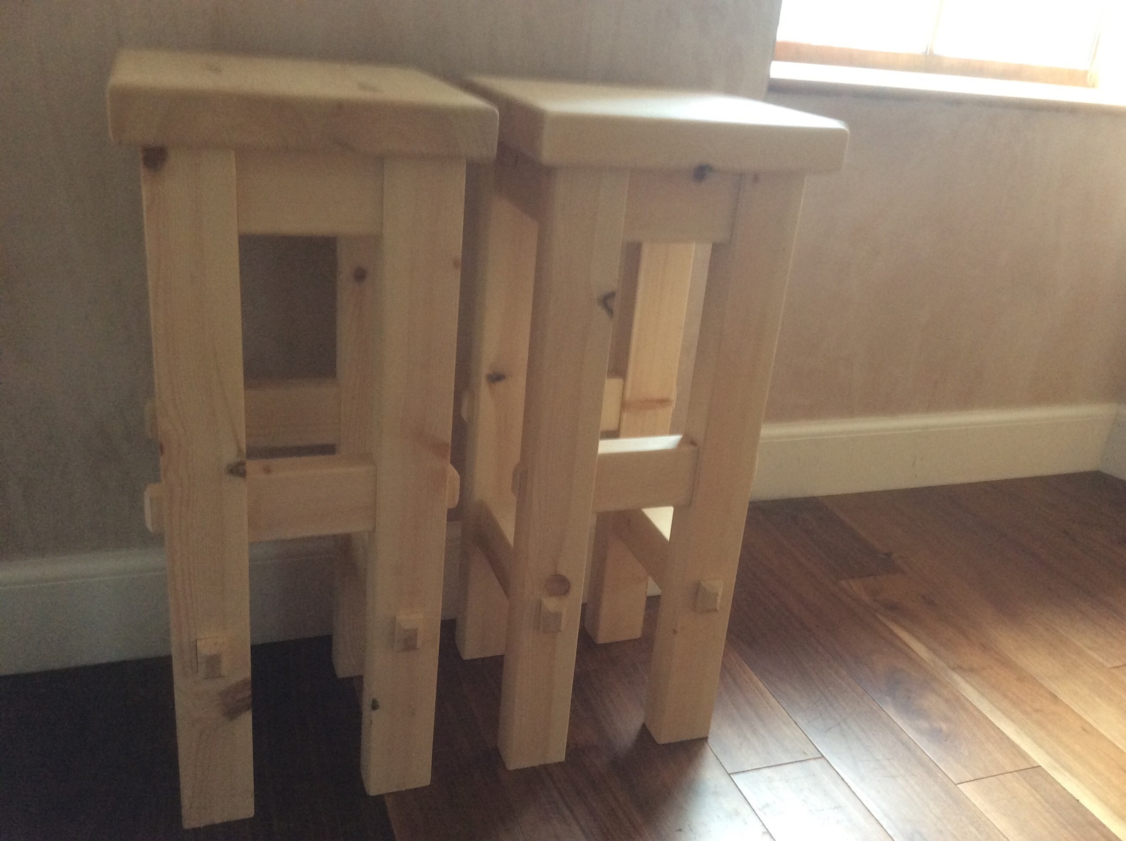 Traditional Handmade Kitchen Stool - Etsy UK