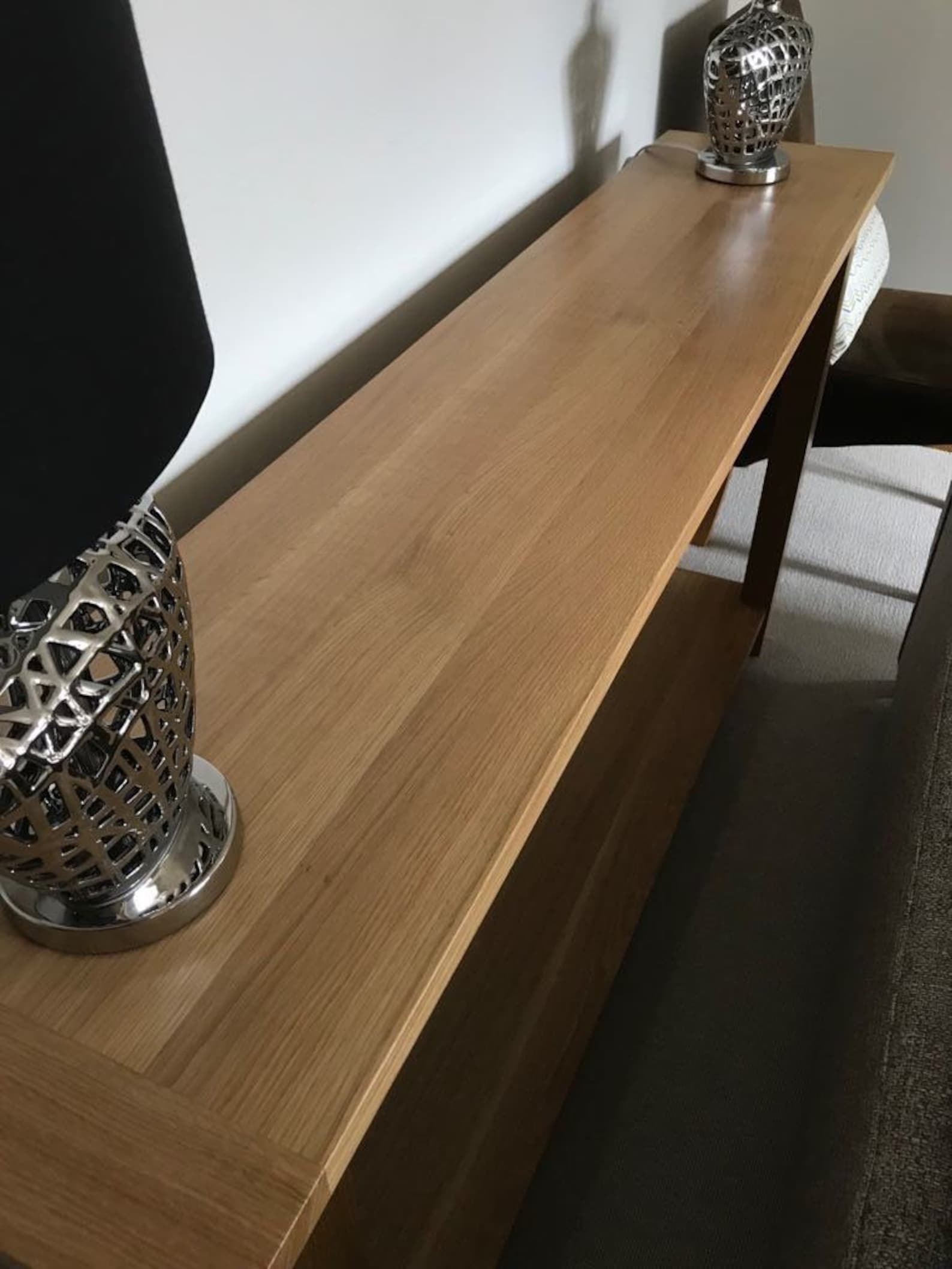 Hand Crafted Solid Oak Consort Table - Etsy UK