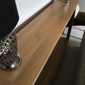 Hand Crafted Solid Oak Consort Table - Etsy