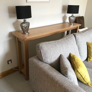 Hand Crafted Solid Oak Consort Table - Etsy