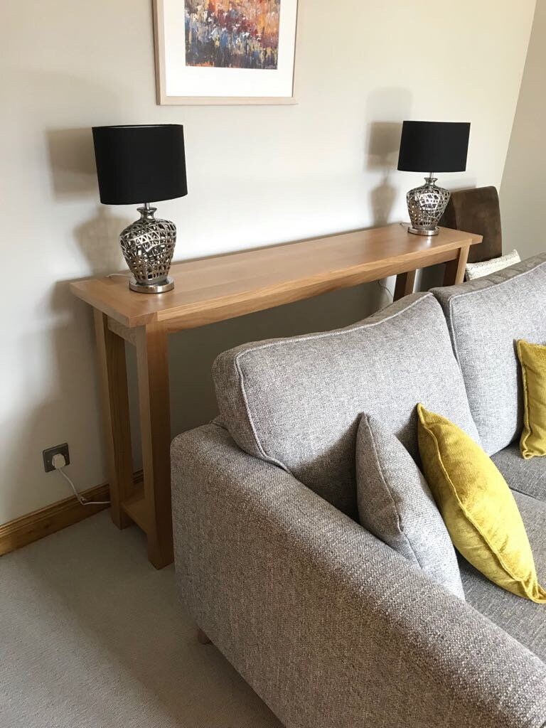 Hand Crafted Solid Oak Consort Table - Etsy