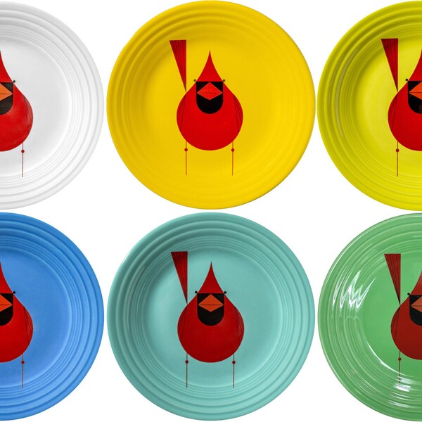 Cardinal Plates - Etsy