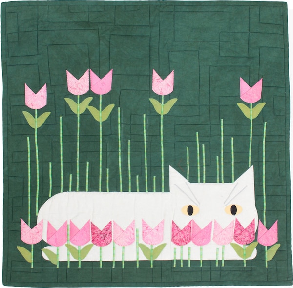 3d Quilt Pattern, Geometric Quilt Block Pattern, Interwoven Quilt ...