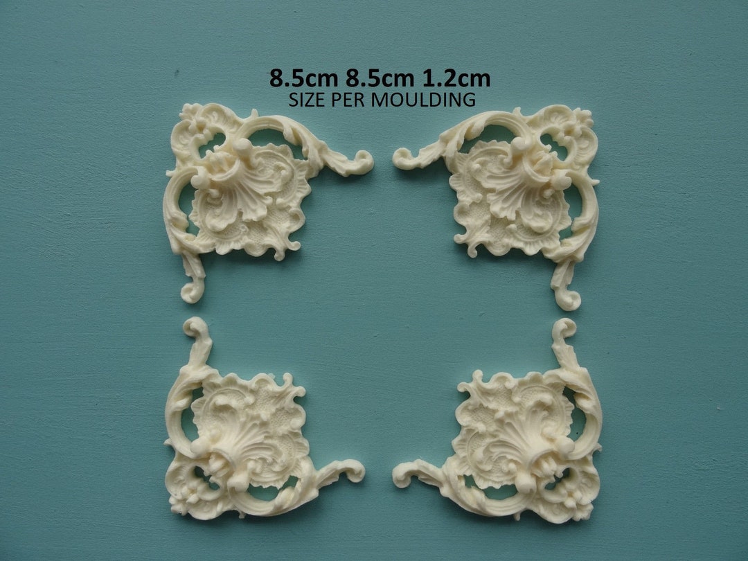 Decorative Ornate Corners X 4 Applique Furniture Moulding VOCL4 - Etsy