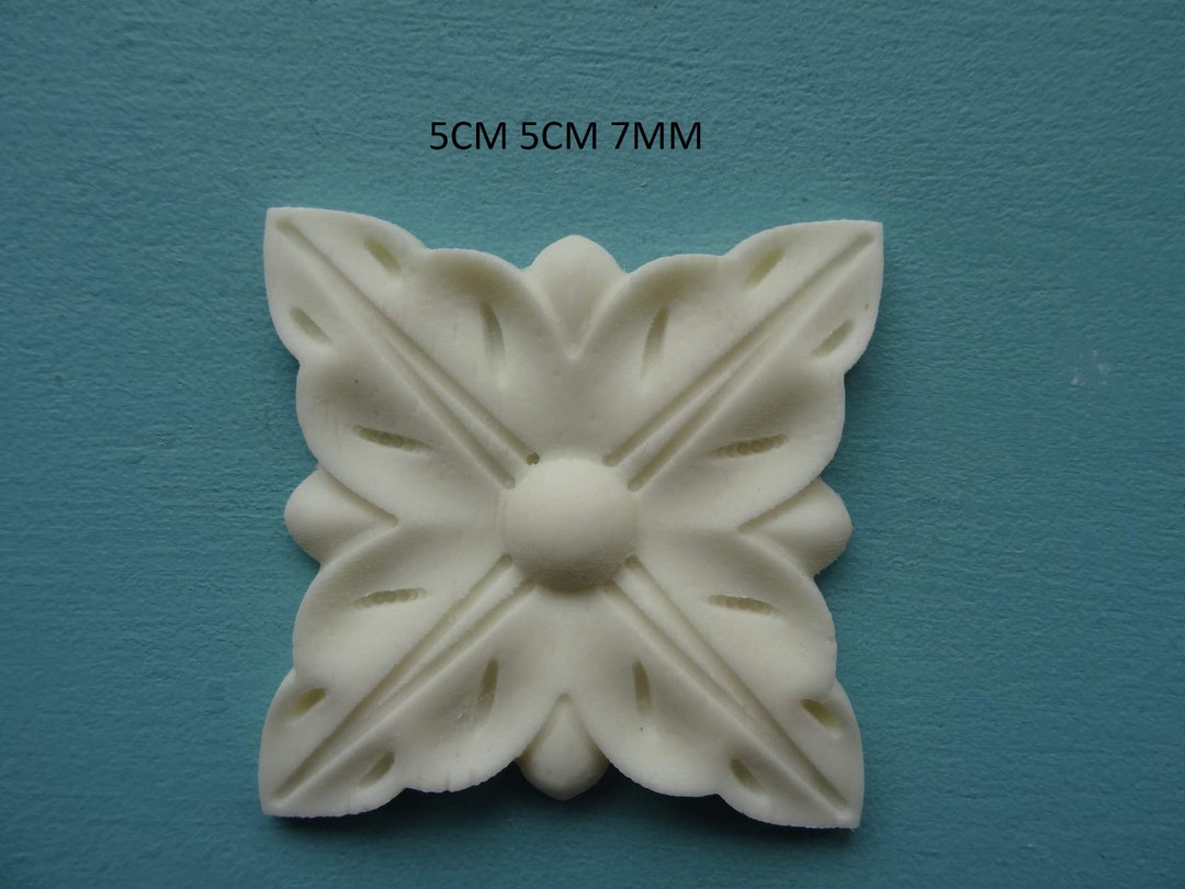 Decorative Ornate Oak Leaf Furniture Mouldings Resin Applique Onlay NR3 ...