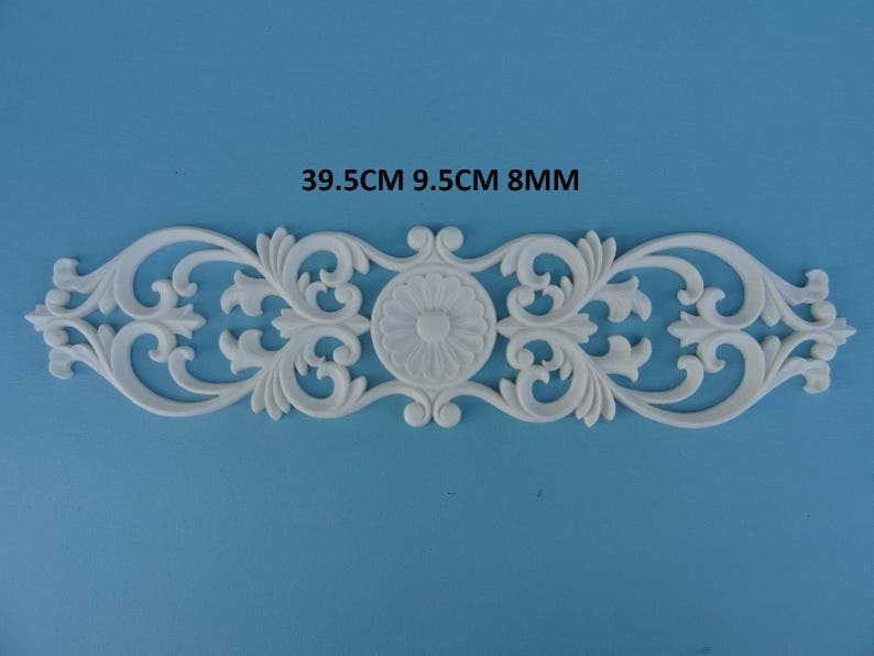 Decorative Large Ornate Flower Scroll Applique Furniture Moulding Z17 ...