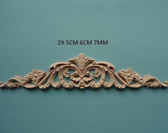 Large Gilt or White French Style Decorative Ornate Onlay Applique Wall ...