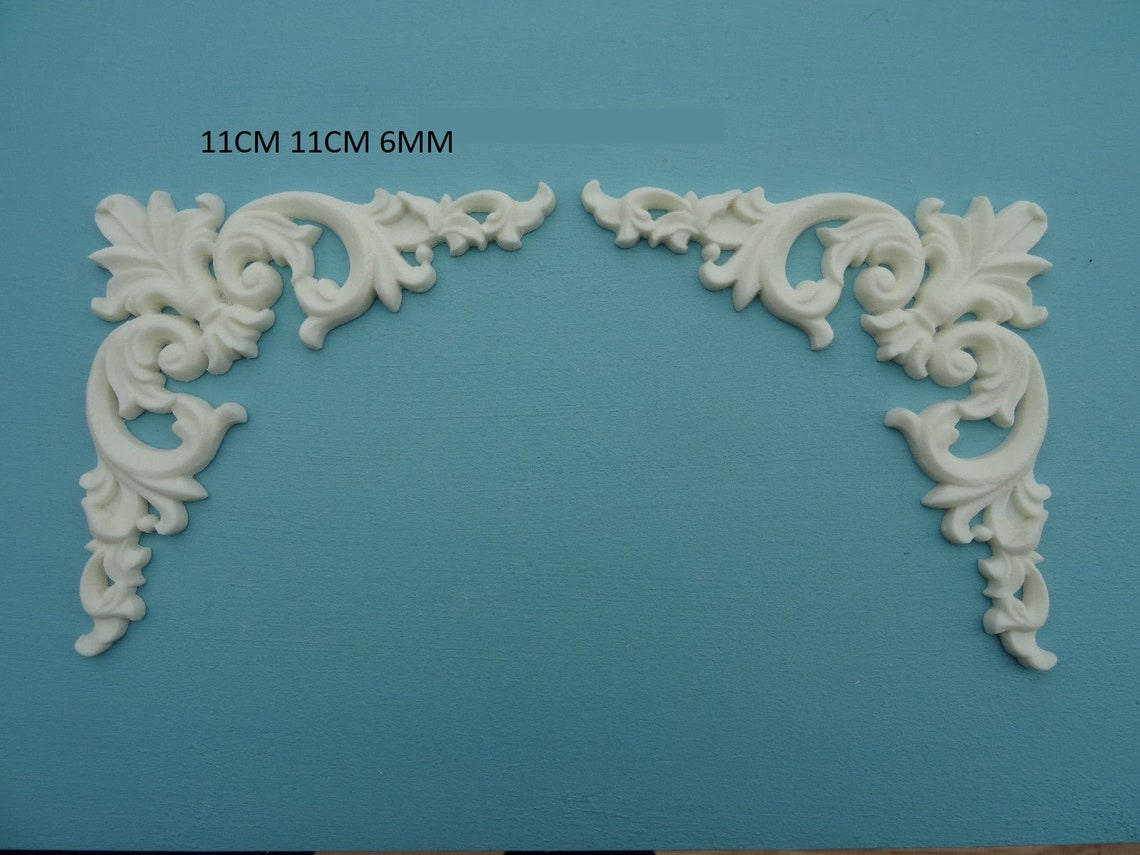 Decorative Large Ornate Corners X 2 Applique Furniture Moulding M1 - Etsy