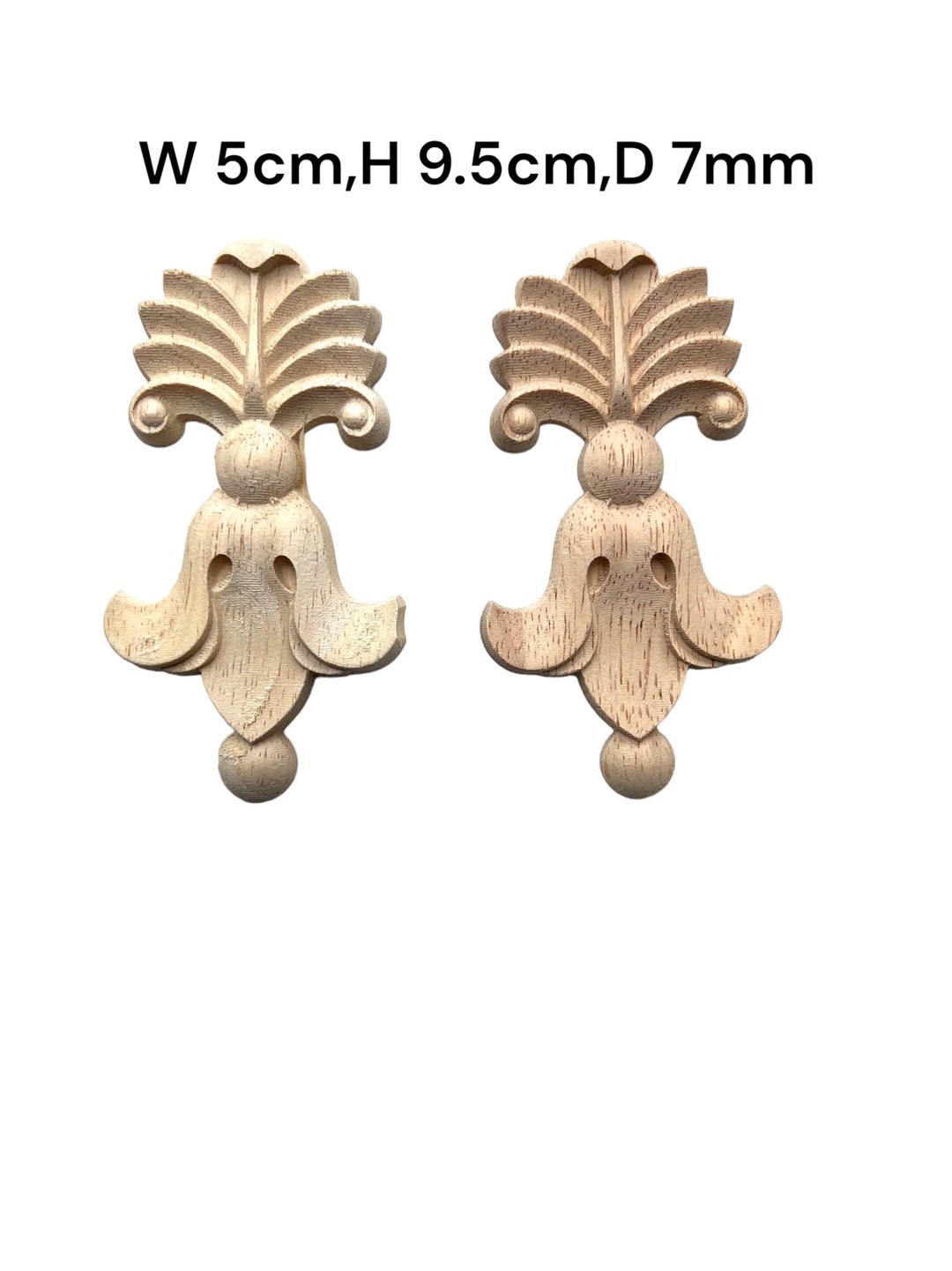 Pair of Wooden Drops Furniture Mouldings Onlay Decal PAIR WK15 - Etsy