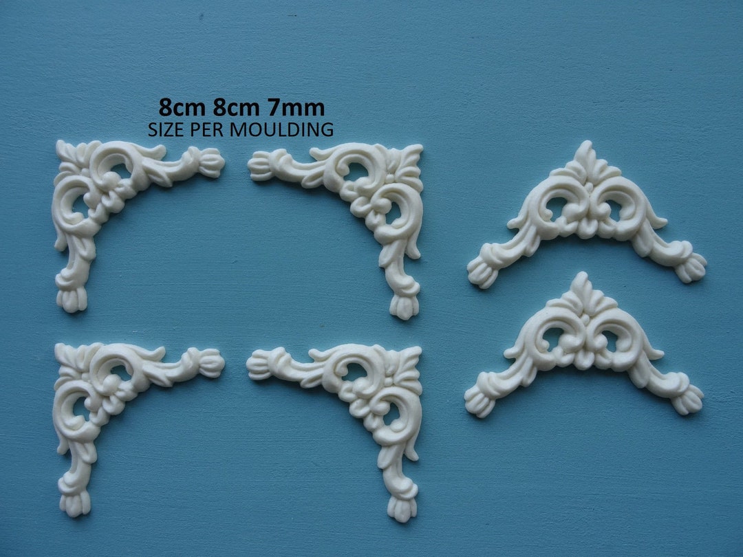 Decorative Corner Scrolls X 6 Applique Furniture Moulding CS6 - Etsy