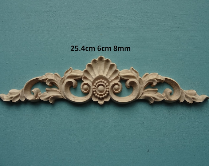 Decorative Wooden Shell Scroll Center Appliques Furniture - Etsy
