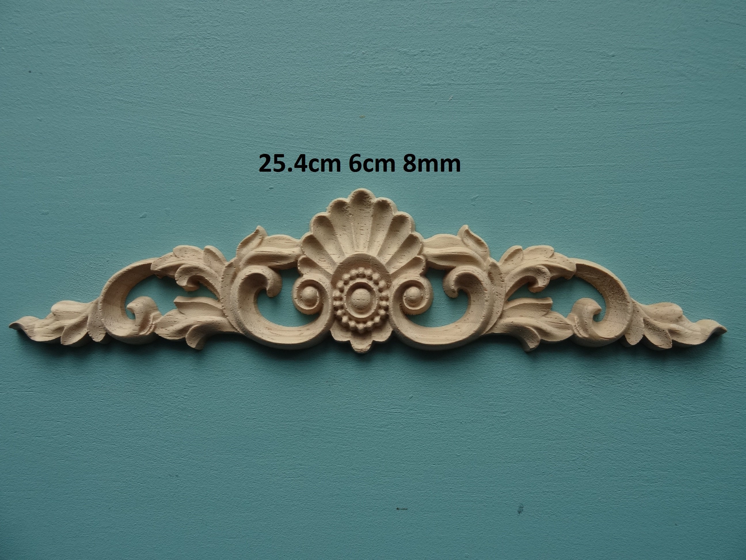 Decorative Wooden Shell Scroll Center Appliques Furniture Mouldings ...