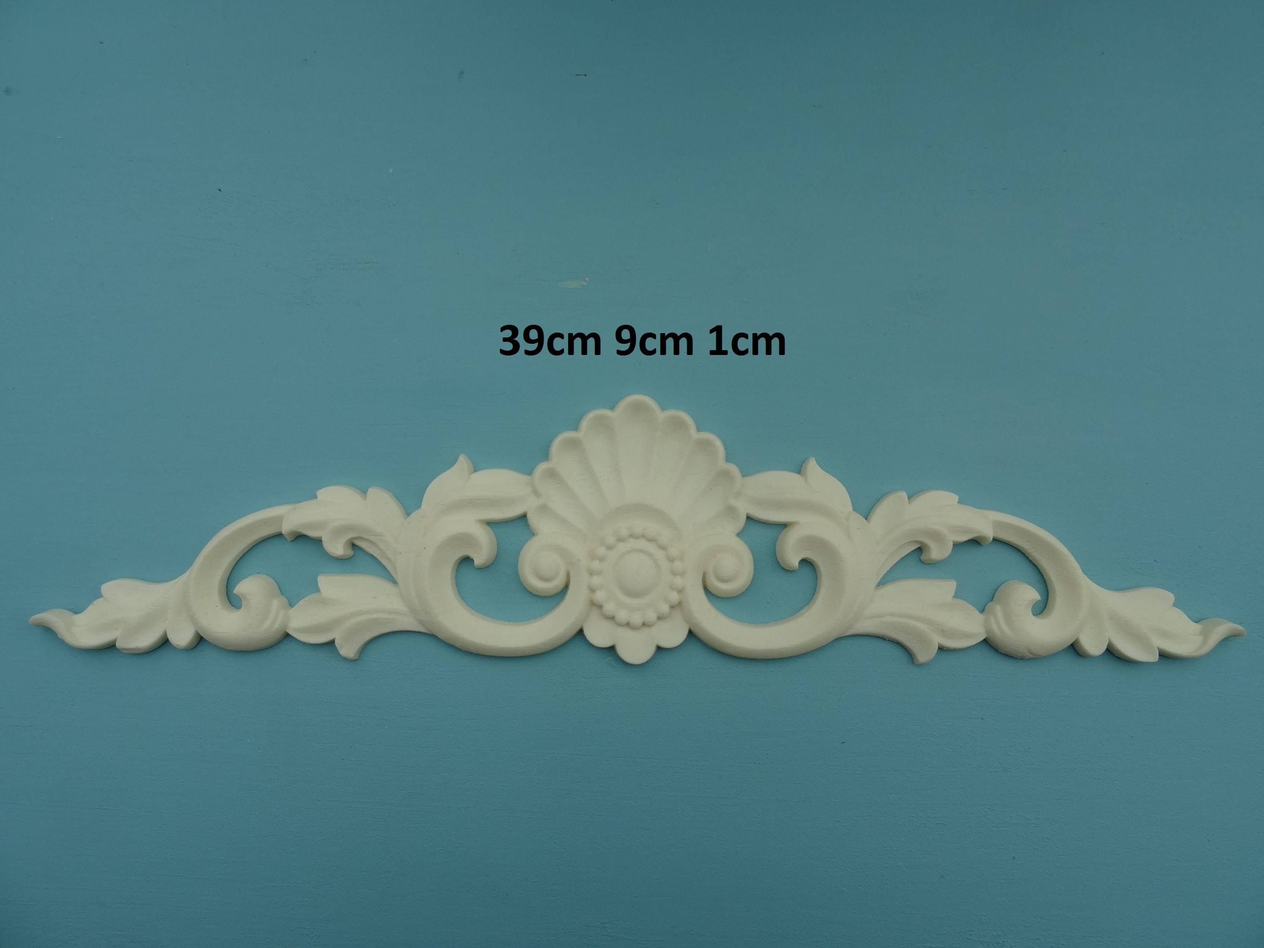 Decorative Shell on Scroll Center Applique Furniture Moulding M4 - Etsy UK