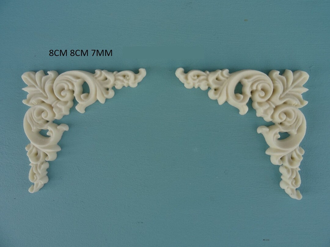 Decorative Corner Scrolls X2 Applique Furniture Moulding Z10 - Etsy