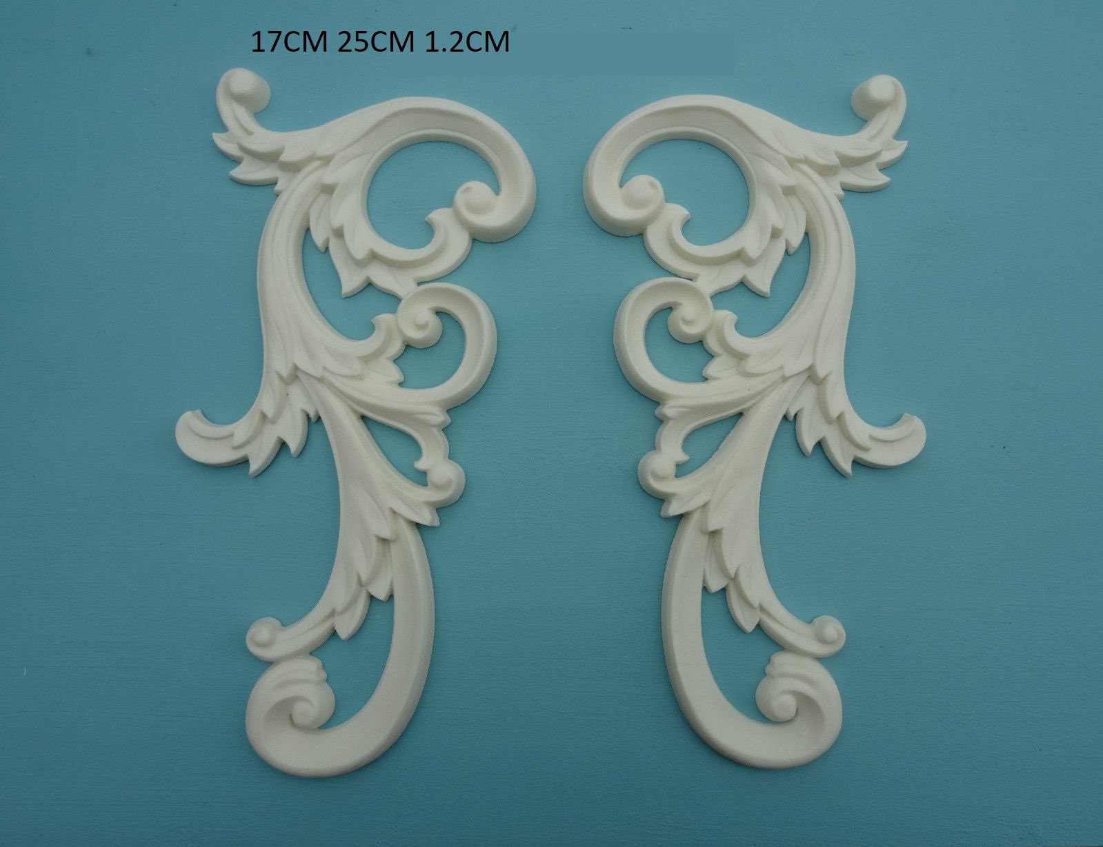 Decorative Large Ornate Scrolls X 2 Applique Furniture | Etsy