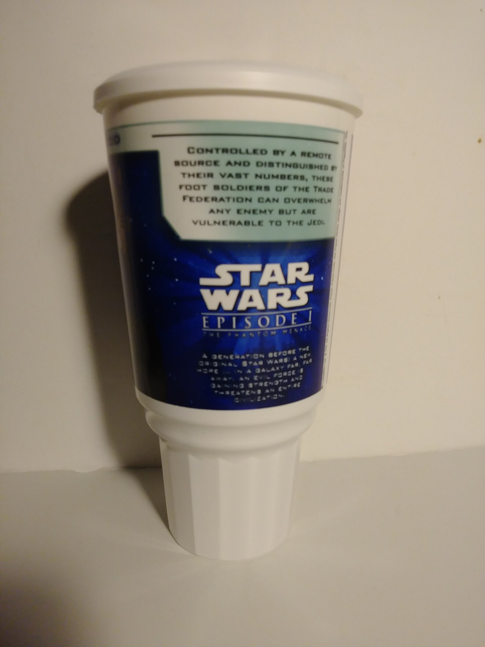 Star Wars Phantom Menace Pepsi Battle Droid Plastic Cup 1999 | Etsy
