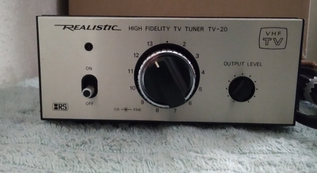 Realistic High Fidelity TV Tuner TV-20 1970's - Etsy