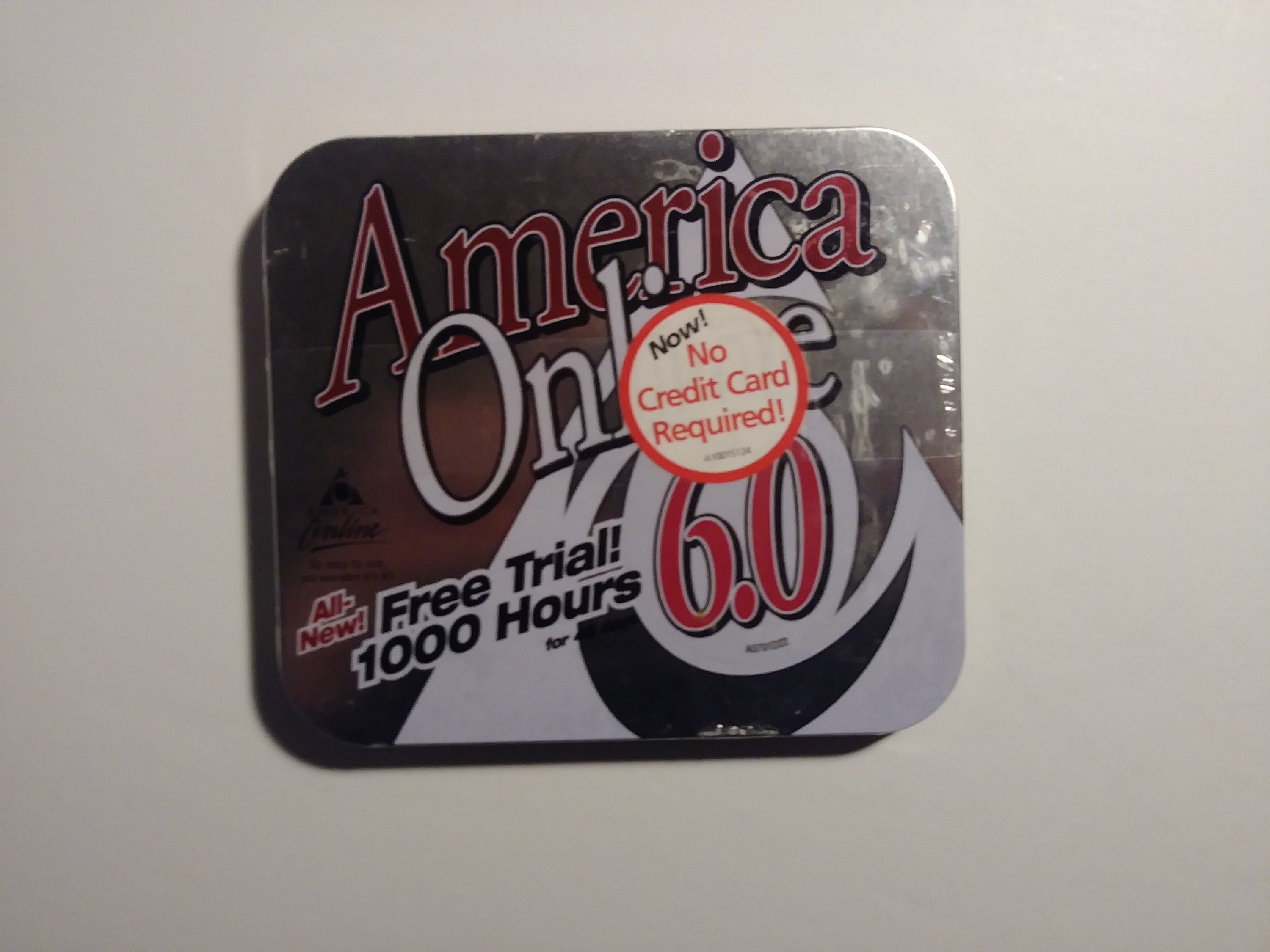 AOL 6.0 Disk, AOL in Tin Case, Factory Sealed 1990's - Etsy