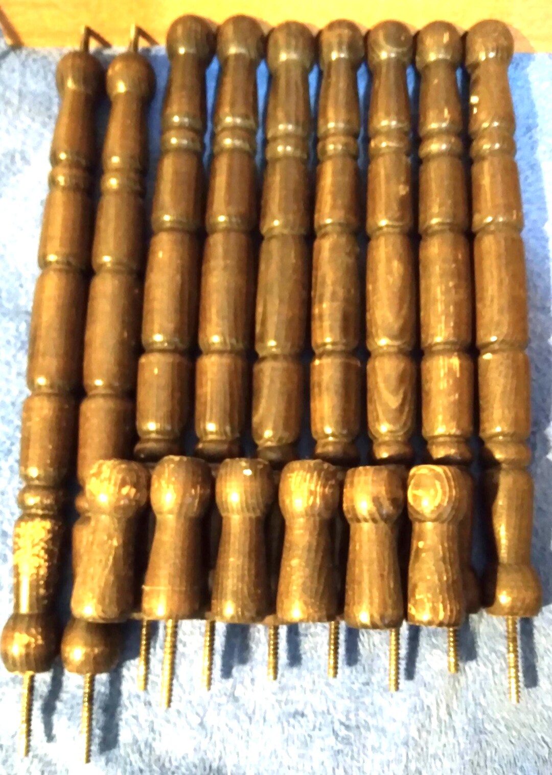 Salvaged Wood Spindles and Finials, 1960s - Etsy