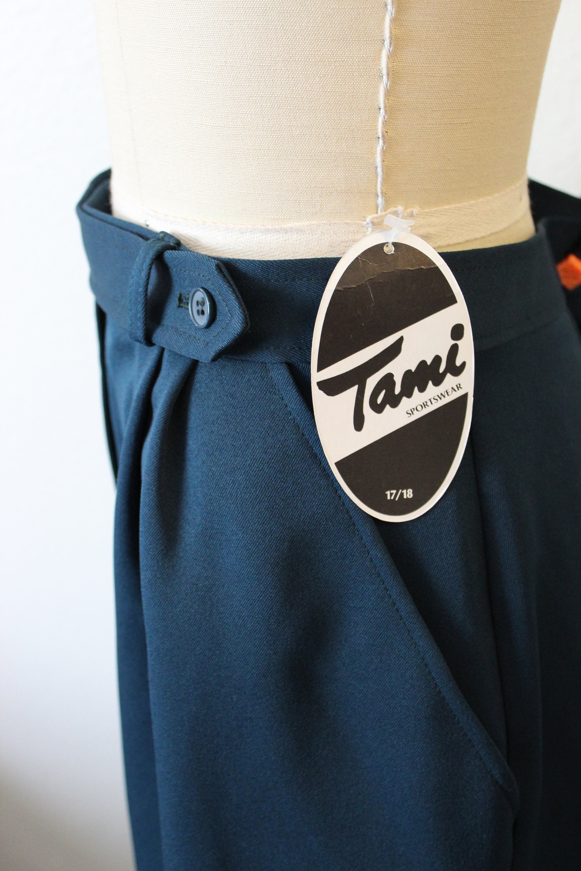 Vintage 70s 1970's TAMI of San Francisco dark teal blue | Etsy