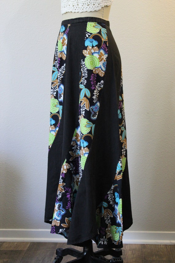 Vintage 1970's Pinwheel Swirl Hawaiian Patchwork Merm… - Gem