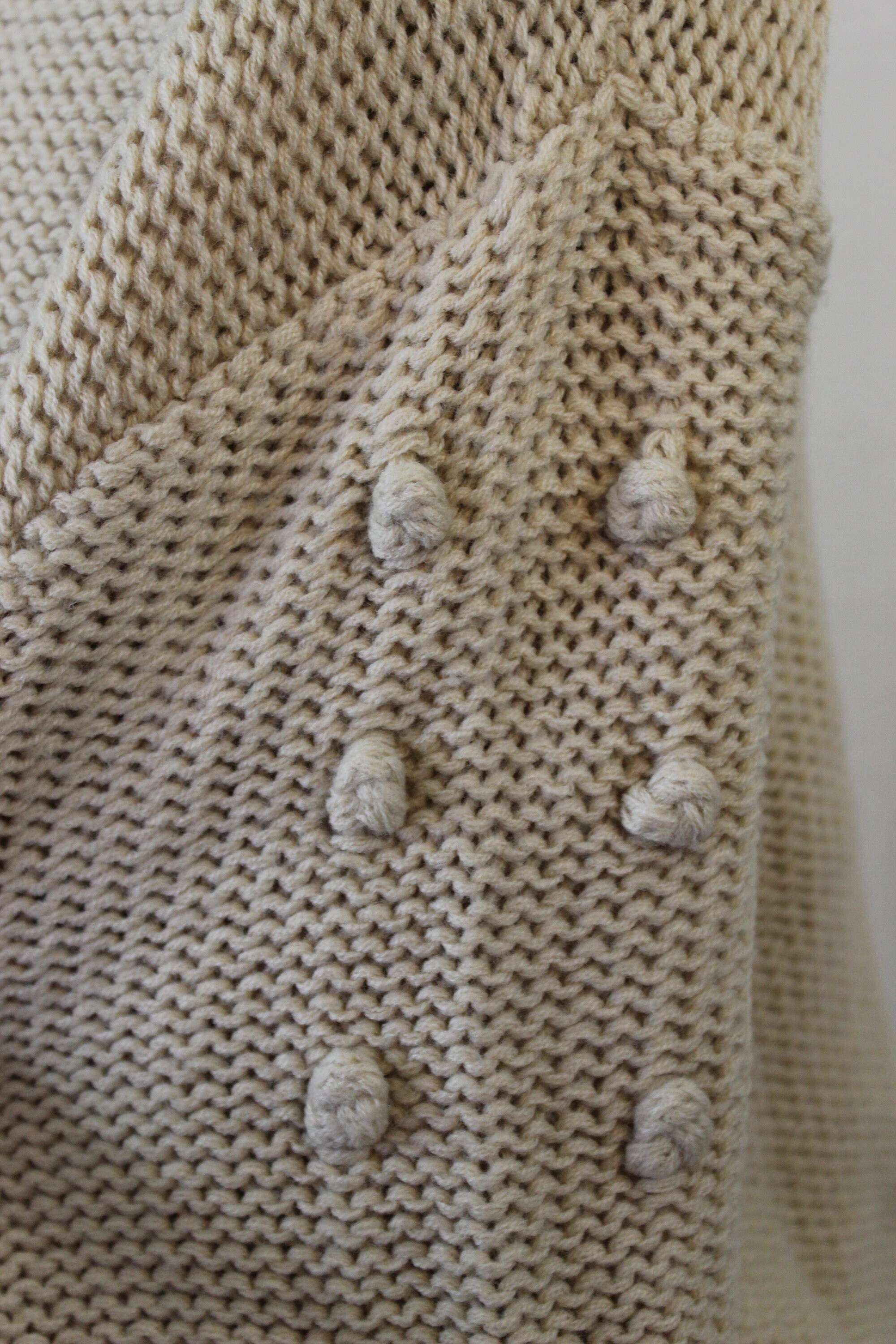 Vintage 70'S Zig Zag Knobby Acrylic Knit Sweater by HALF TIME Boho ...