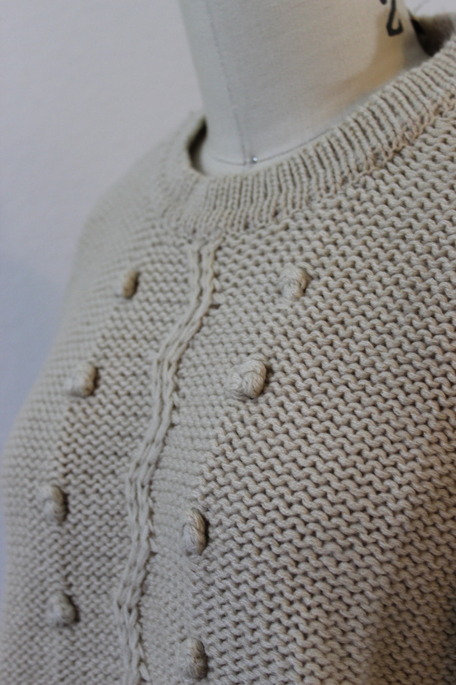 Vintage 70'S Zig Zag Knobby Acrylic Knit Sweater by HALF - Etsy