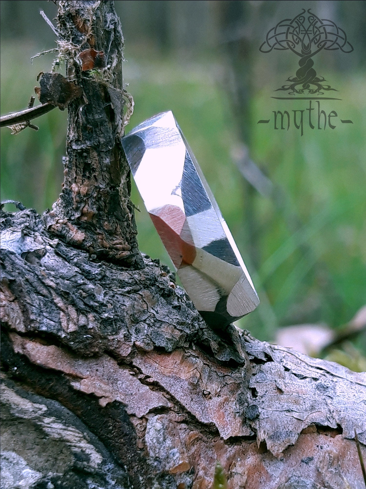 Three-colored Amazing Wedding Ring. Raw Unique Texture. Silver - Etsy