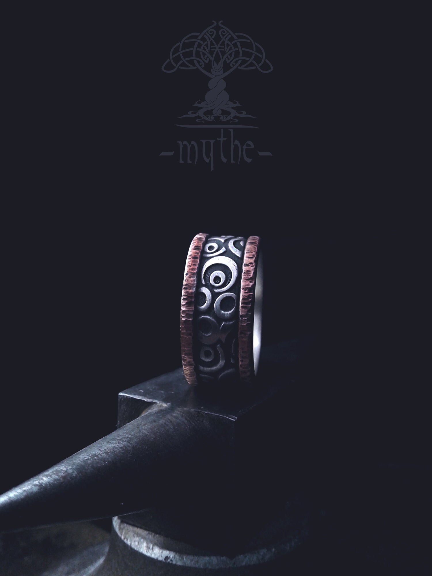 NEW MODEL A Beautiful Two-color Wedding Ring. Sterling Silver - Etsy