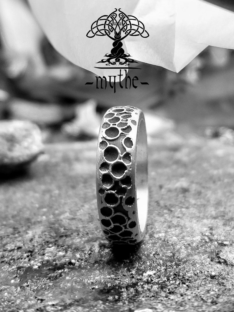 From the Series: Raw Soul of Silver. Custom Wedding Ring. - Etsy