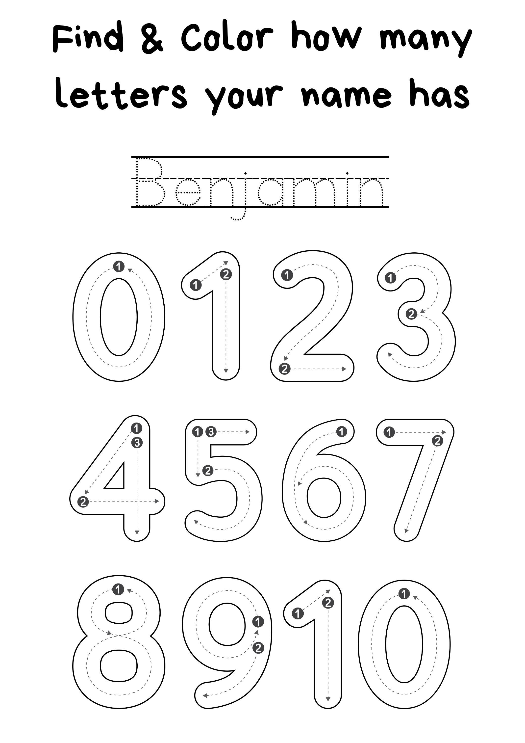 Personalized Name Tracing Worksheet | Custom Handwriting Name Practice ...