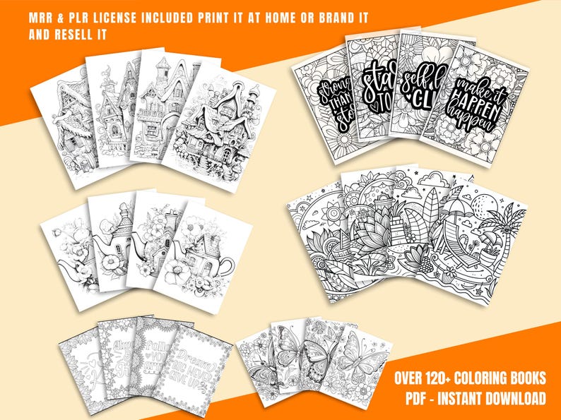 Adult Coloring Book Bundle: 20000+ Pages, 267+ Books (digital Download ...