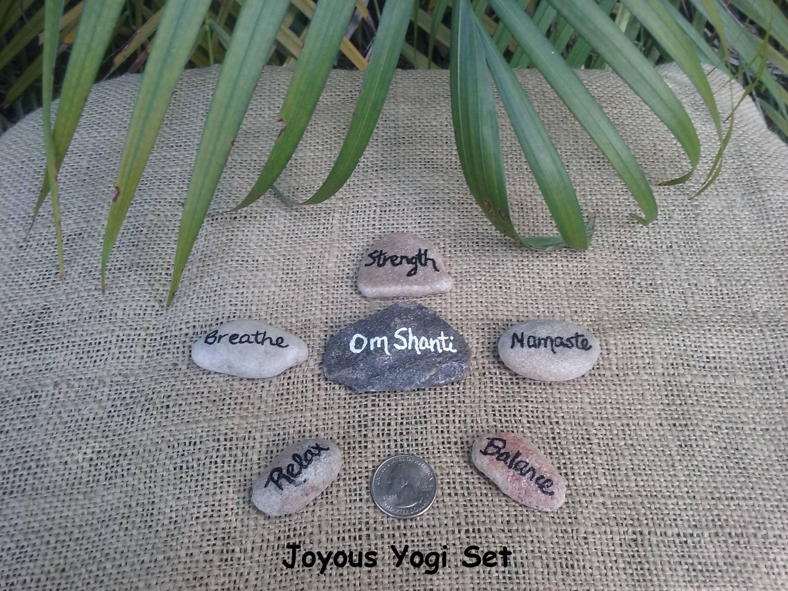 Inspirational Message Stones set of 6 Affirmation | Etsy