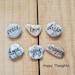 Inspirational Message Stones (set of 6), Affirmation Meditation Rocks ...
