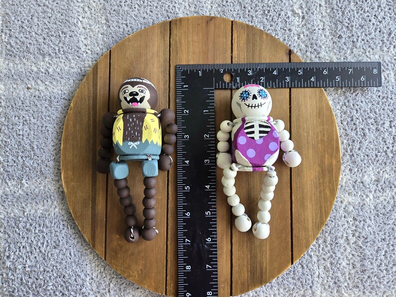 Werewolf and Skeleton Beachy Shelf Sitters With Dangling Legs ...