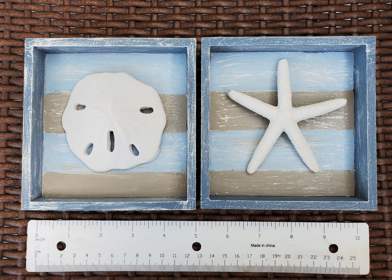 Rustic Sand Dollar and Starfish Mini Signs Coastal Farmhouse - Etsy