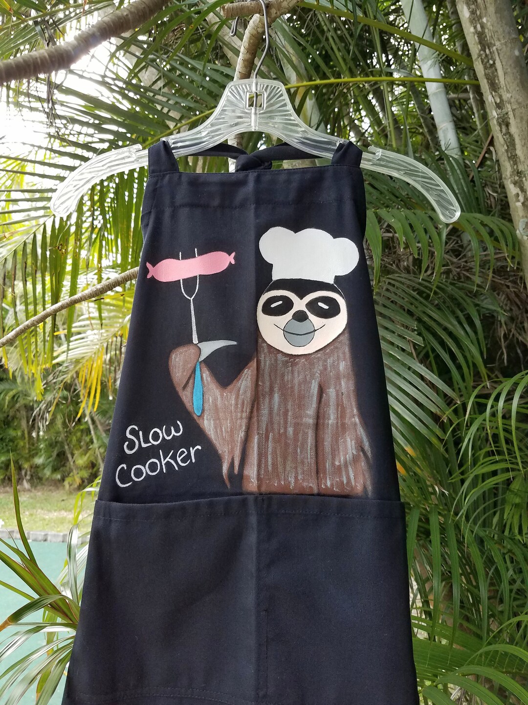 Sloth Grill Chef Apron, Slow Cooker Cooking Smock - Etsy