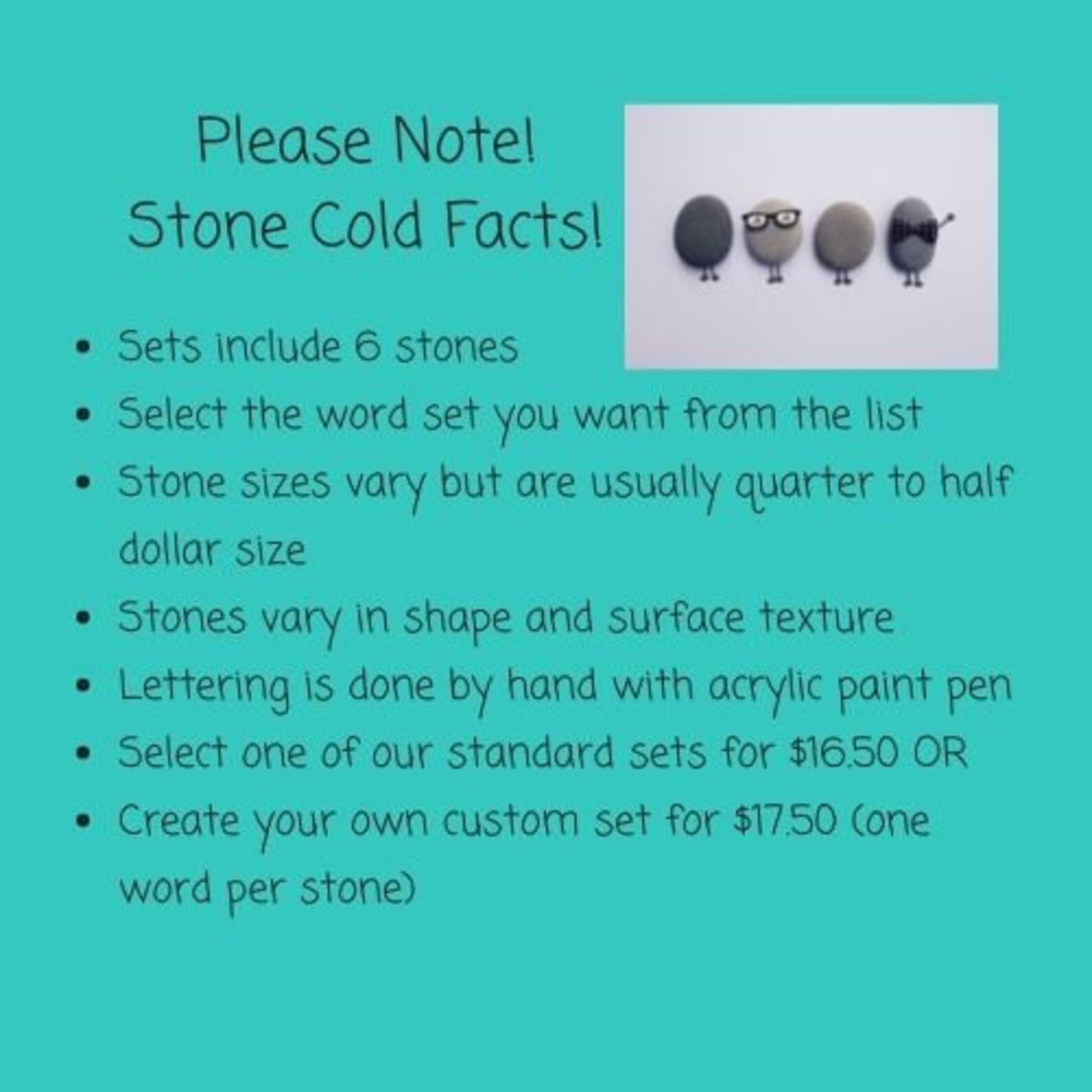 Inspirational Message Stones set of 6 Affirmation - Etsy